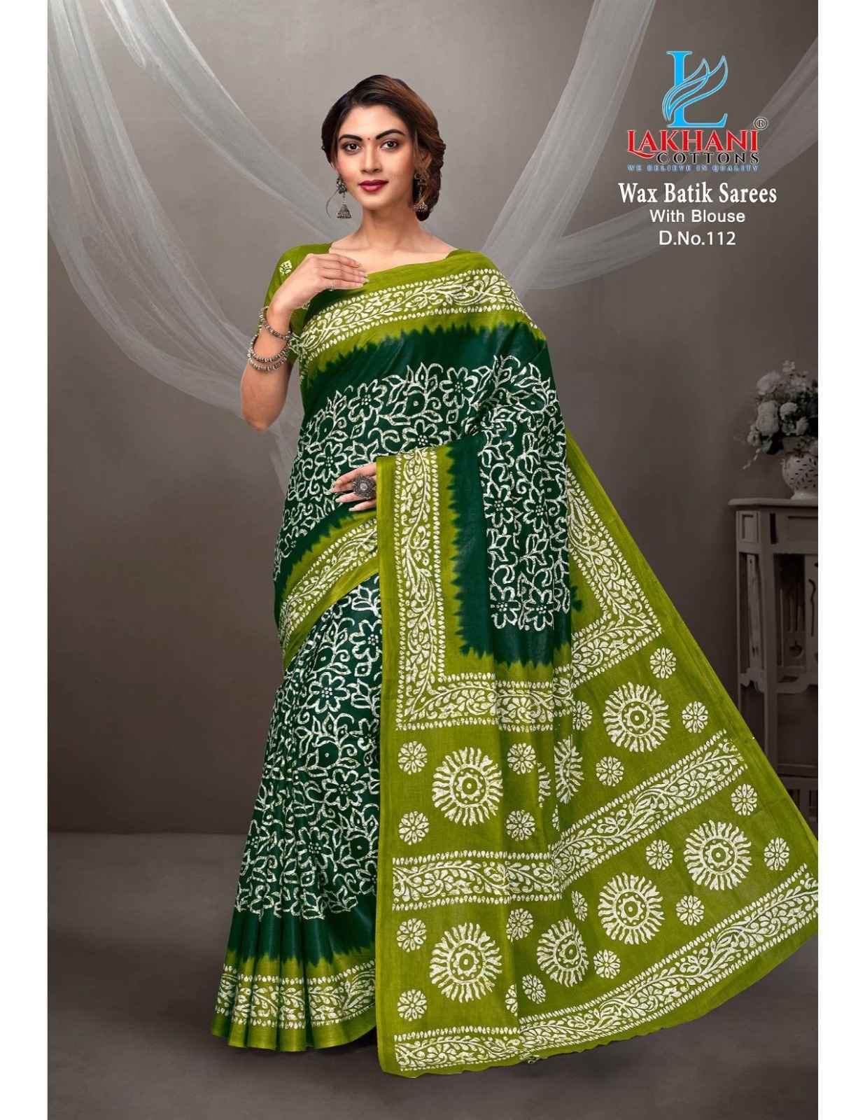 LAKHANI WAX BATIK VOL-01 PURE COTTON SAREE WHOLESALE PRICE AT SHIVKRUPA ...