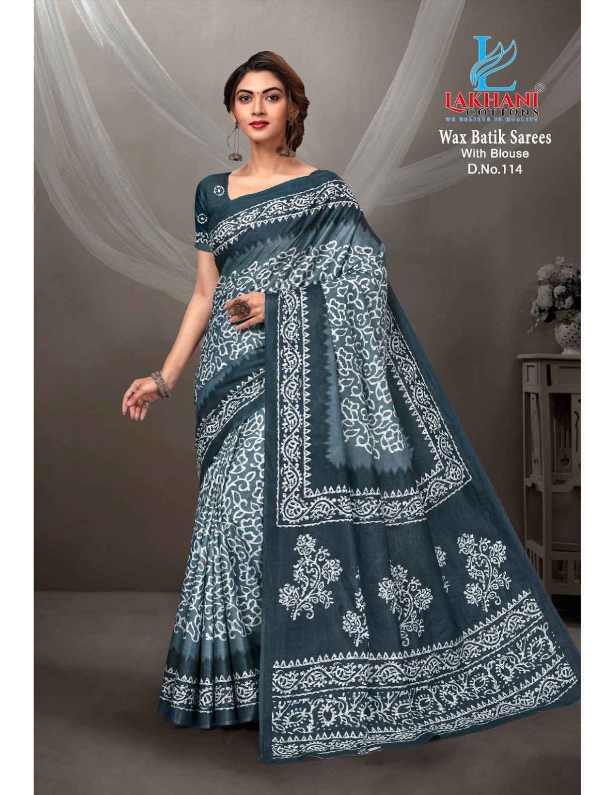 LAKHANI WAX BATIK VOL-01 PURE COTTON SAREE WHOLESALE PRICE AT SHIVKRUPA ...