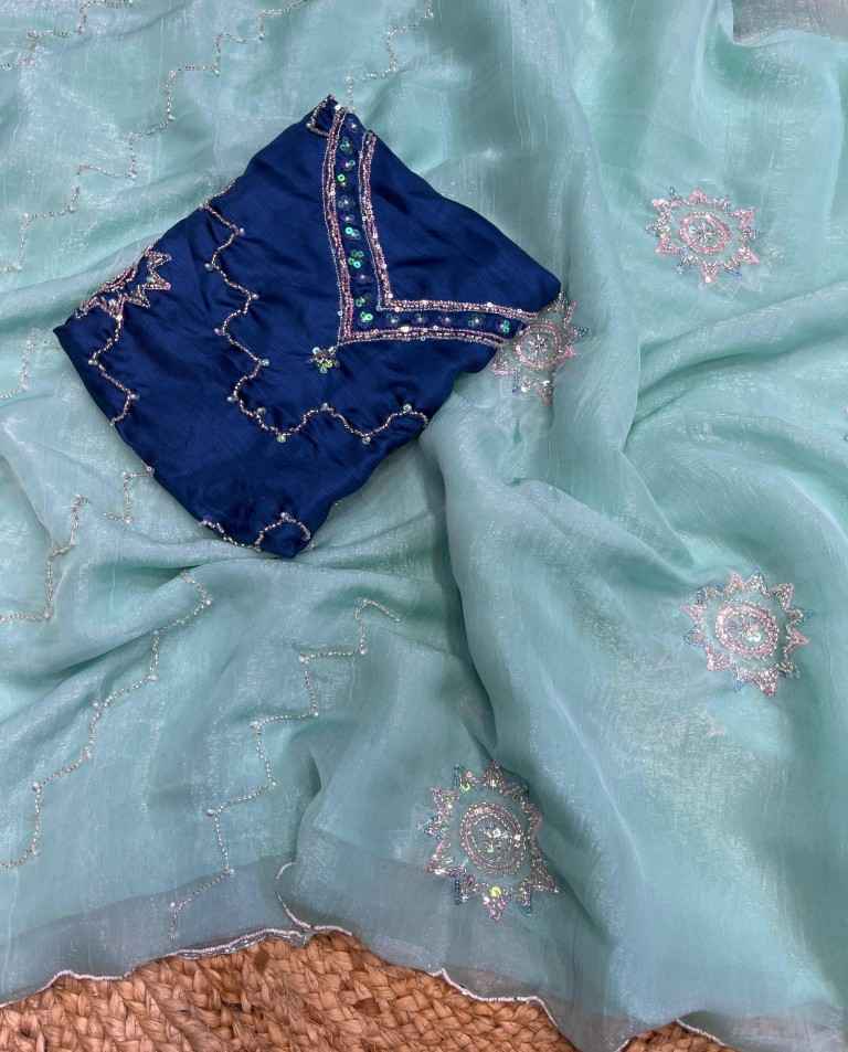 SOFT CRUNCHY BEETS WORK BUTTA AND MOTI CUTWORK BORDER SAREE WHOLESALE ...