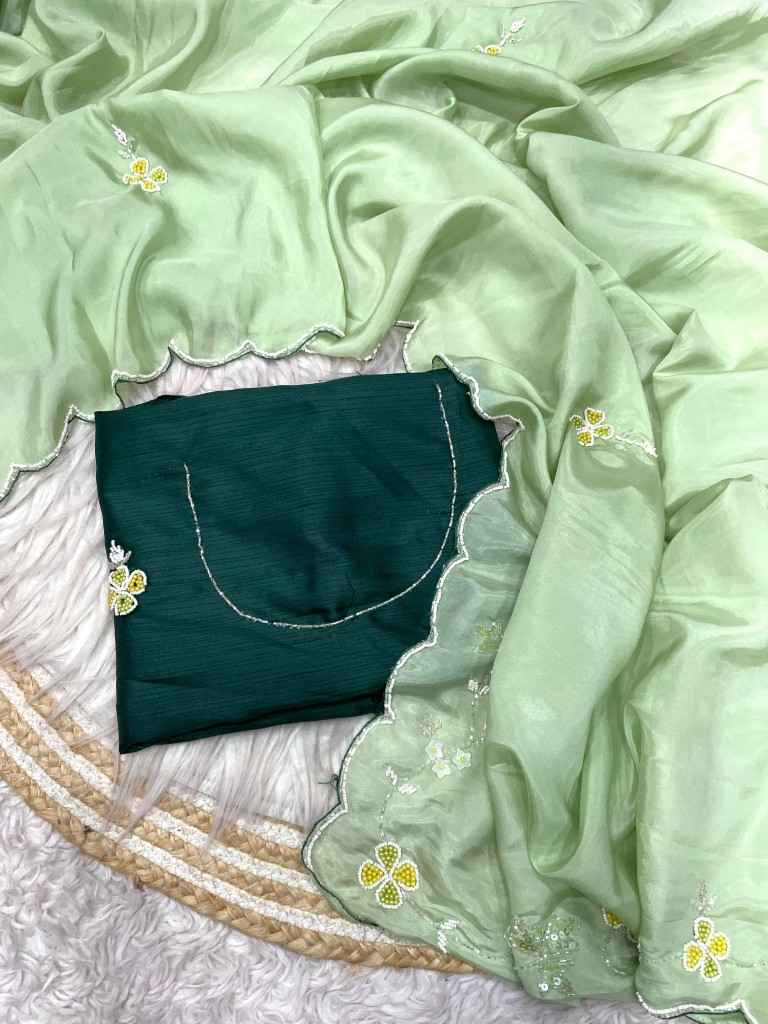 PURE SILK KHATLI CUT DENA HANDWORK WITH ARCO BODAR SAREE WHOLESALE ...