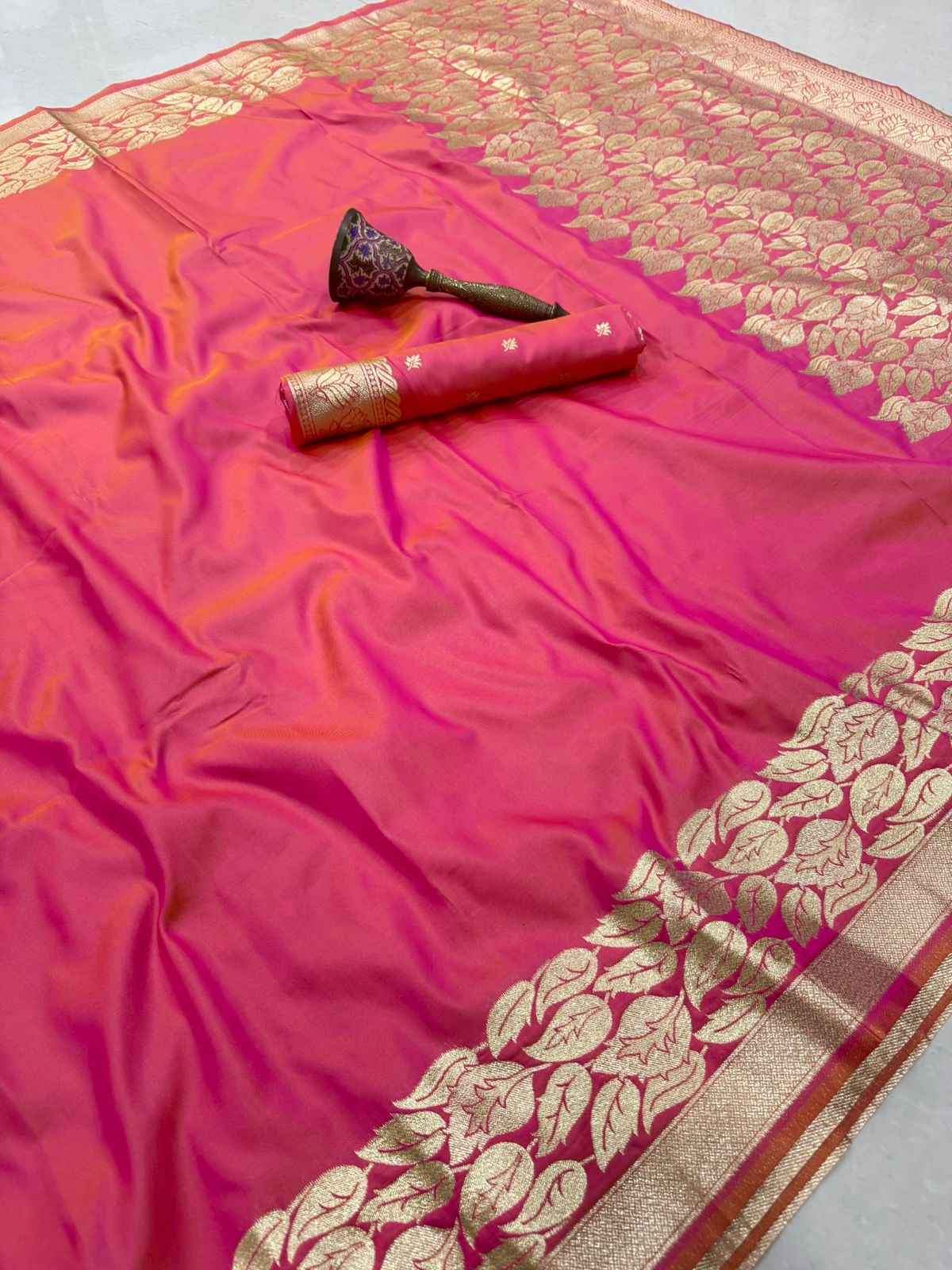 PURE HEAVY BANARASI SILK ORIGINAL GOLD JARI WEAVING SAREE WHOLESALE ...