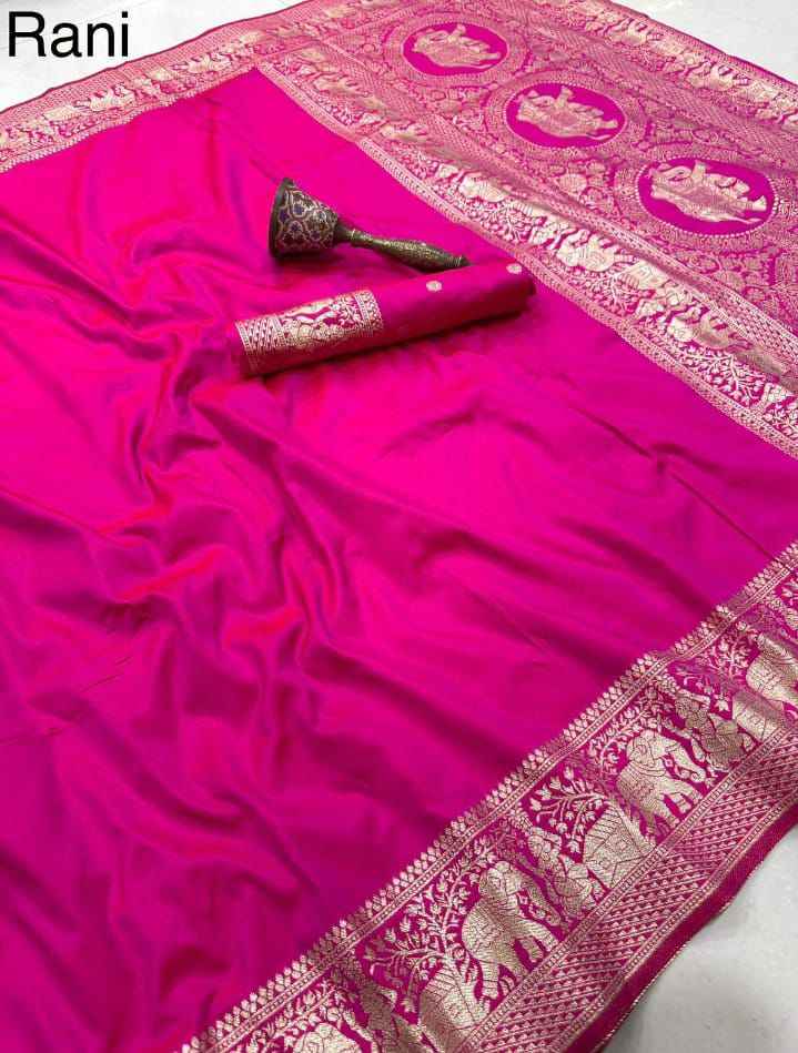 PURE HEAVY BANARASI SILK ORIGINAL GOLD JARI WEAVING SAREE WHOLESALE ...