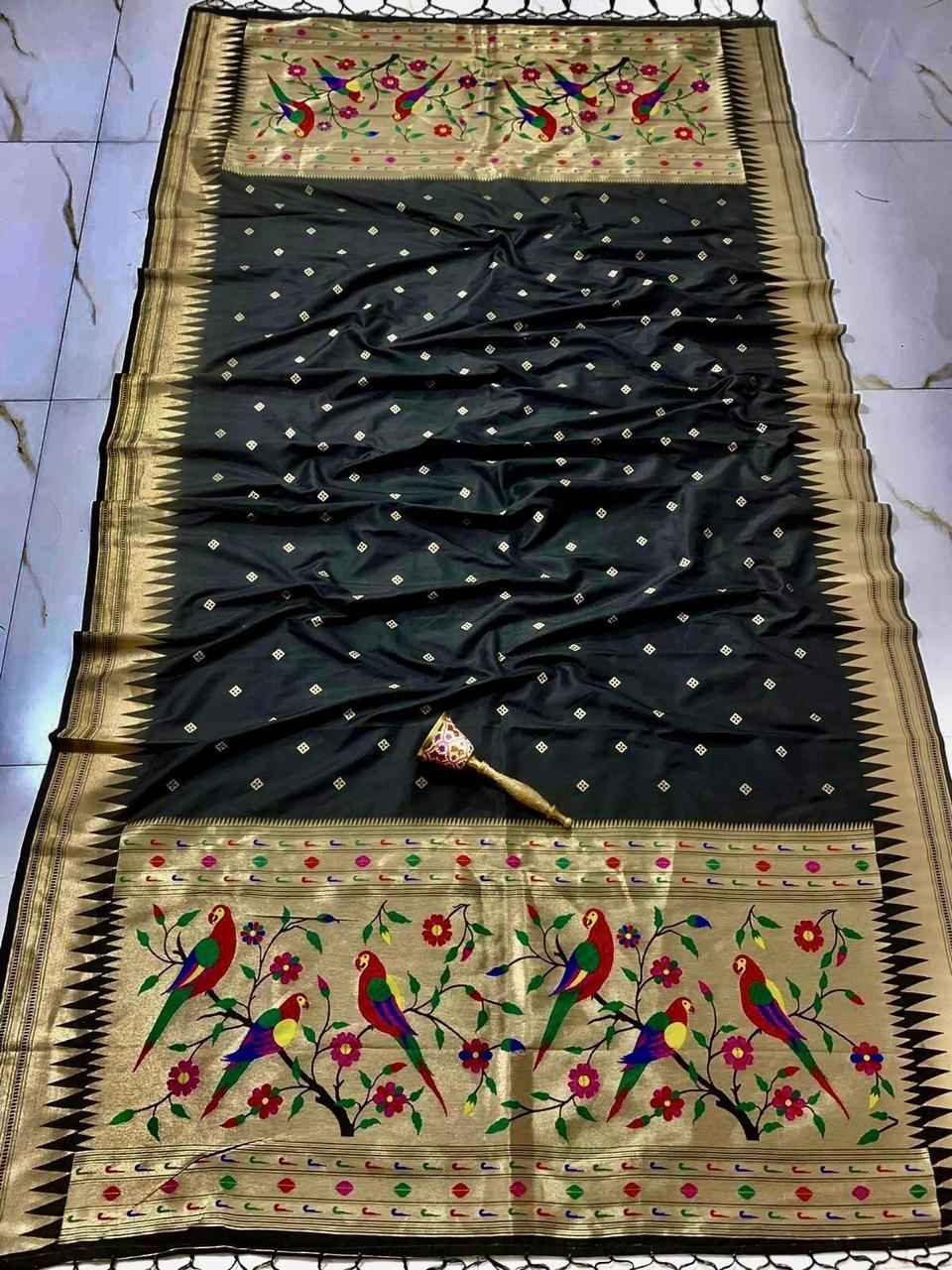 SOFT SILK ZARI TEMPLE BORDER BUTTI DESIGN DUPATTA WHOLESALE PRICE AT ...